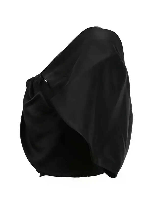 LOUIS VUITTON Satin Cape-shoulder Corset Top