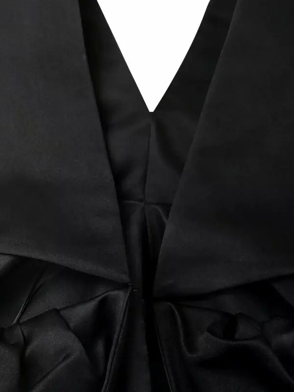 LOUIS VUITTON Satin Cape-shoulder Corset Top