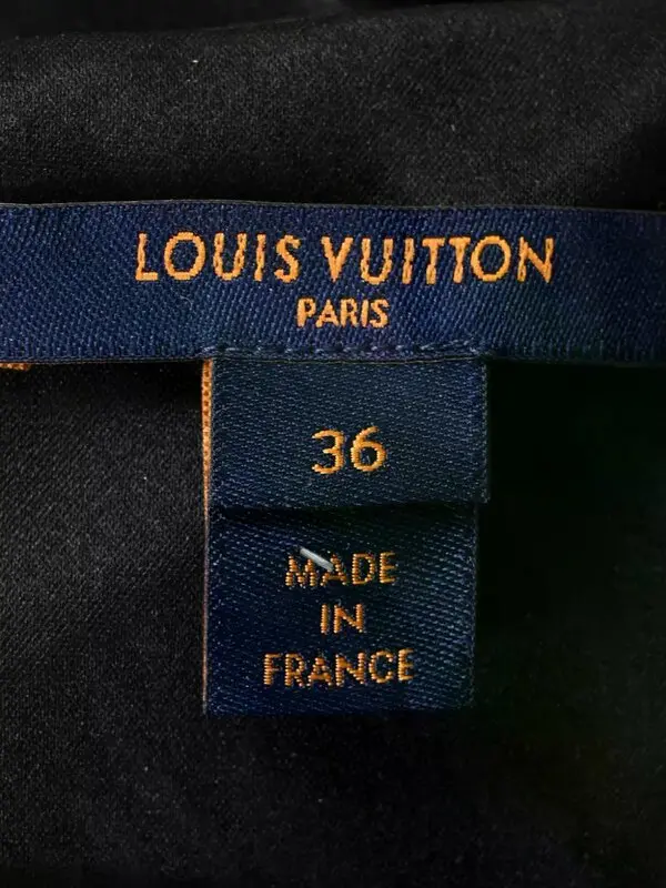 LOUIS VUITTON Satin Cape-shoulder Corset Top