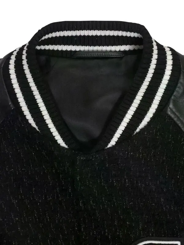Valentino Garavani Vlogo Tweed Bomber Jacket