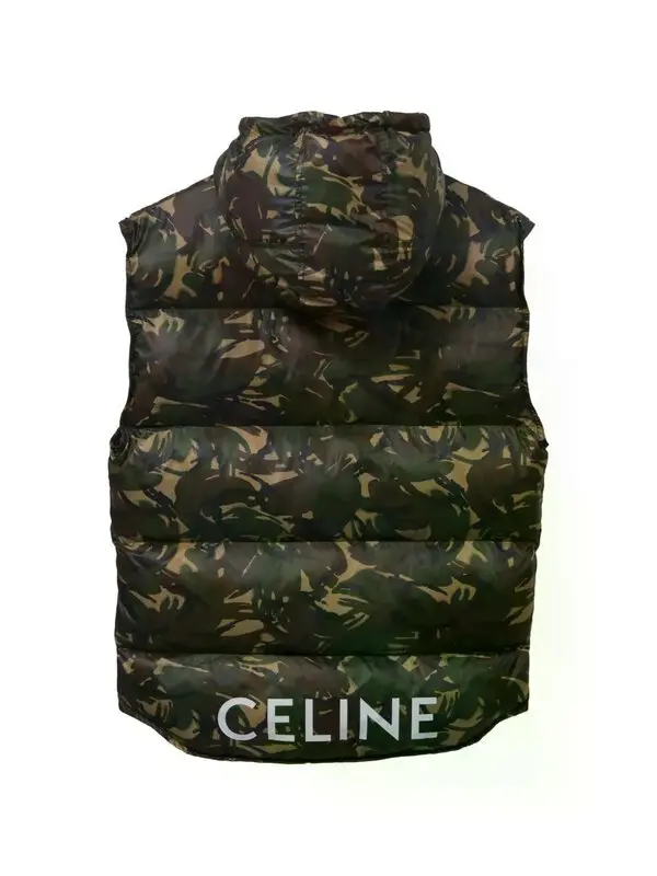Celine Camouflage Quilted Vest