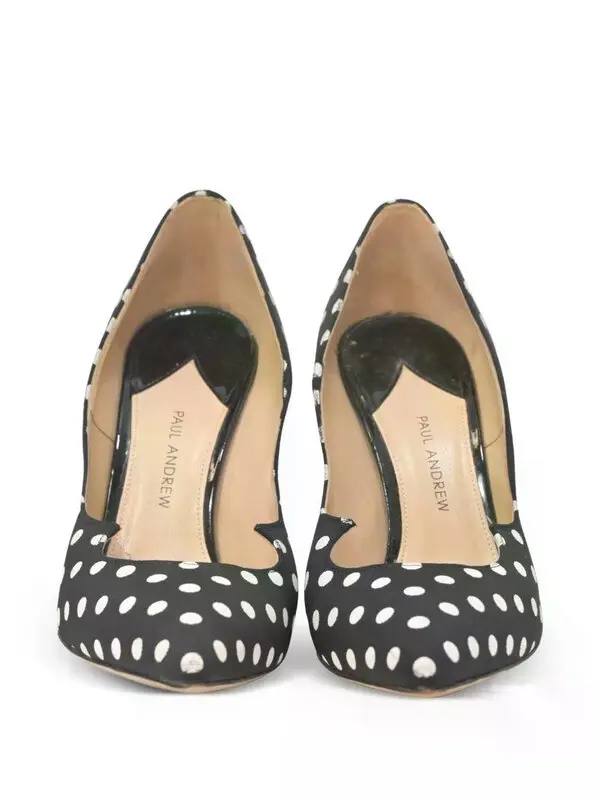PAUL ANDREW Polka Dot Scalloped Pumps
