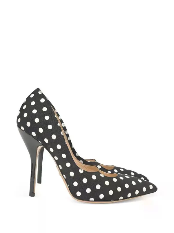 PAUL ANDREW Polka Dot Scalloped Pumps