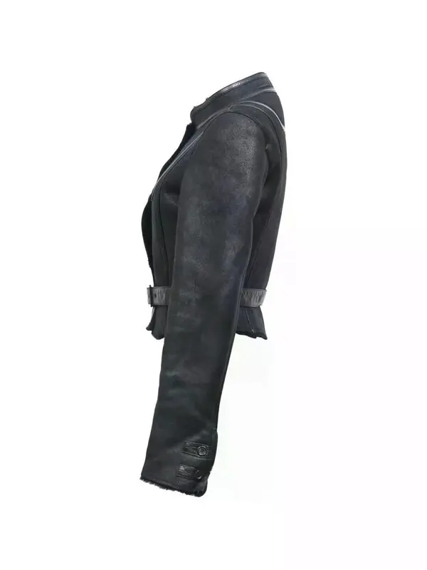 Celine Belted Mandarin Collar Jacket