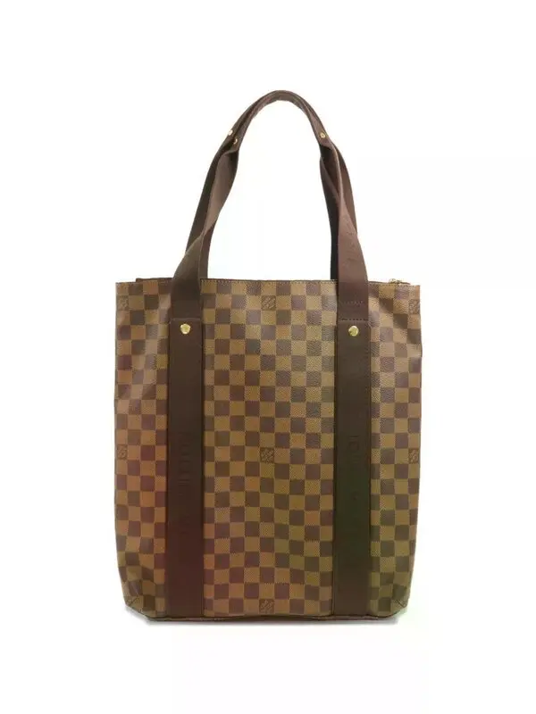 LOUIS VUITTON Beaubourg Damier Ebene Canvas Tote Bag