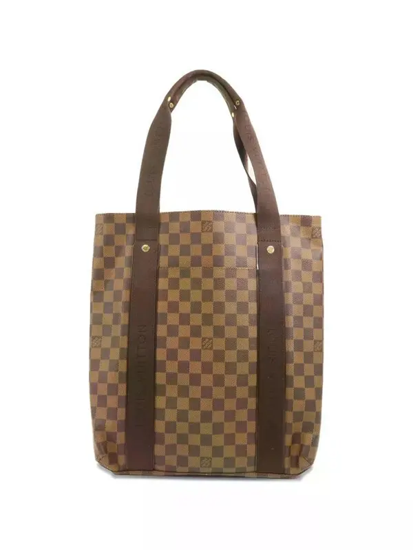 LOUIS VUITTON Beaubourg Damier Ebene Canvas Tote Bag