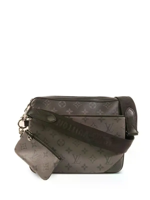 LOUIS VUITTON Eclipse Trio Monogram Messenger Bag - Black