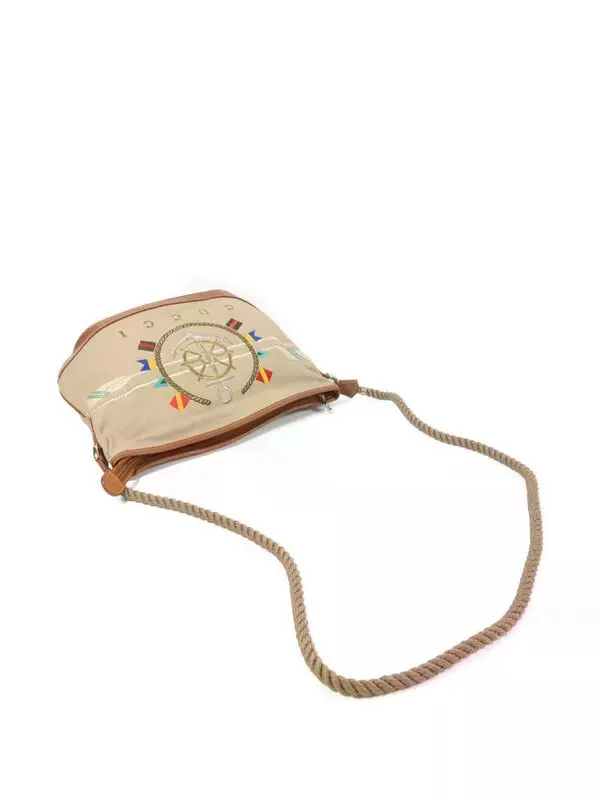 Gucci Embroidered Gg Shoulder Bag