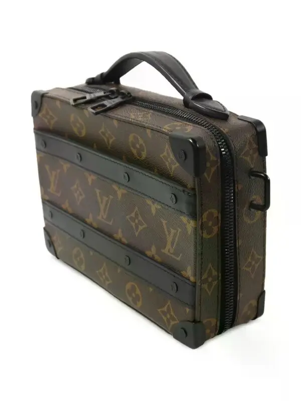 LOUIS VUITTON Handle Soft Trunk Monogram Macassar Tote Bag