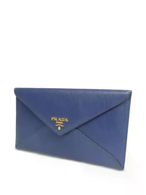 Prada Envelope Leather Wallet