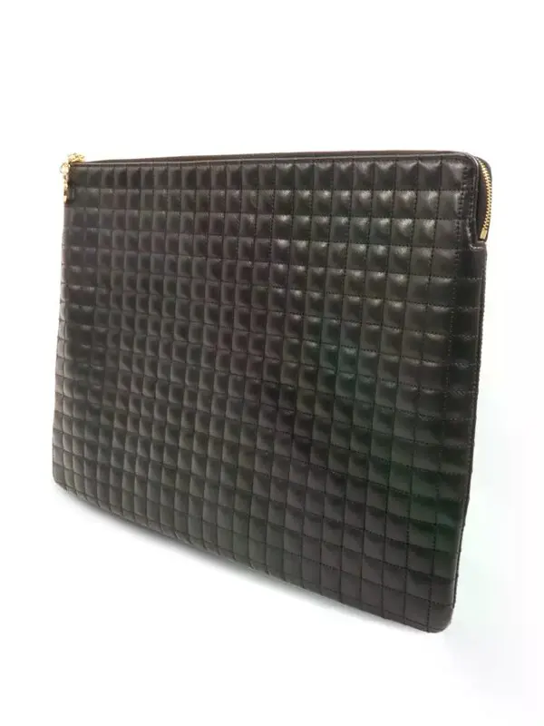 Celine Charm Quilted Calfskin Clutch Bag