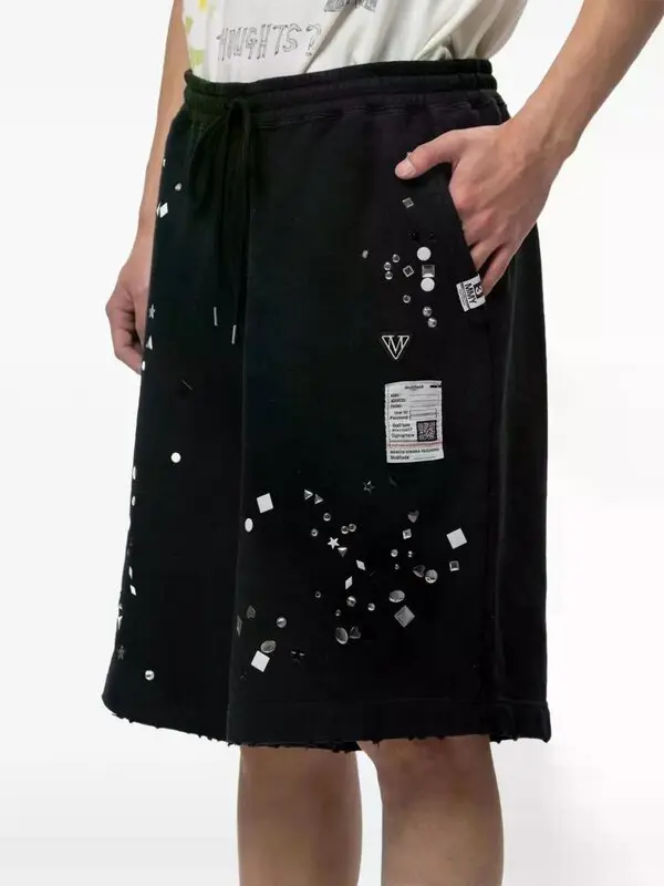 Mihara Yasuhiro Embellished Cotton Shorts