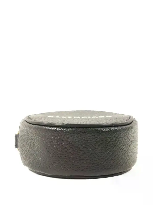 Balenciaga Logo-print Circular Coin Case