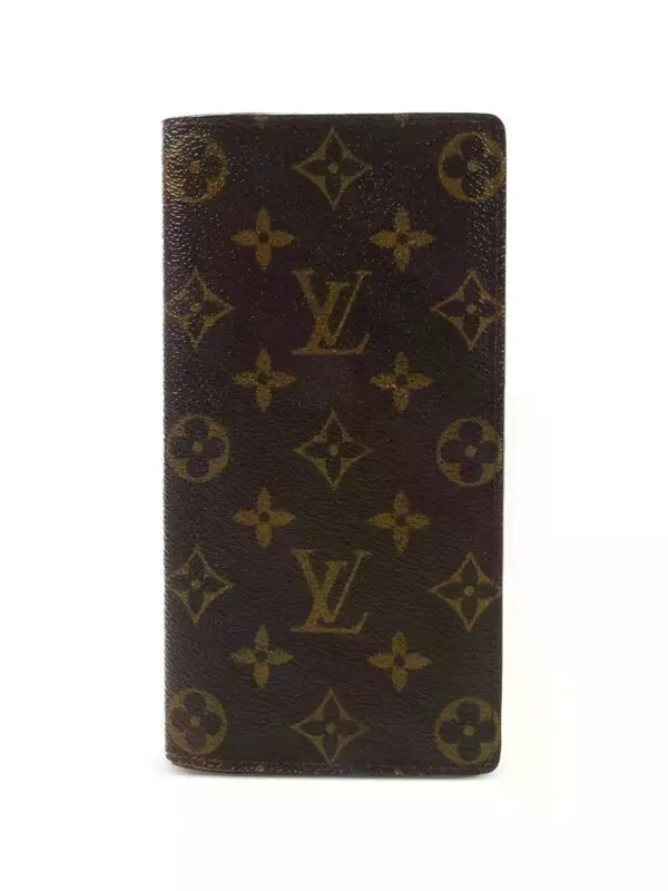 LOUIS VUITTON Monogram Brazza Wallet - Brown