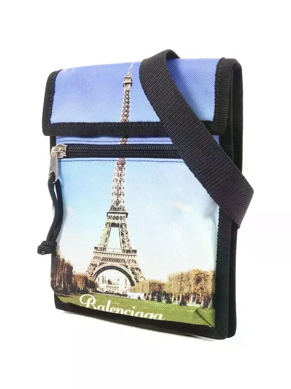 Balenciaga Printed Canvas Cross Body Bag