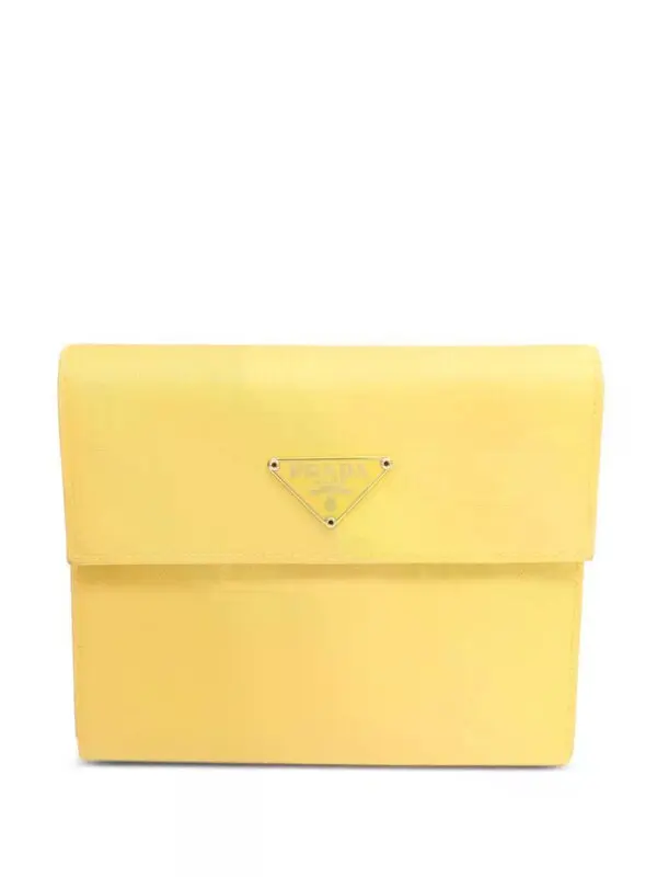 Prada Logo Plaque Wallet