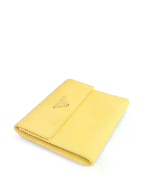 Prada Logo Plaque Wallet