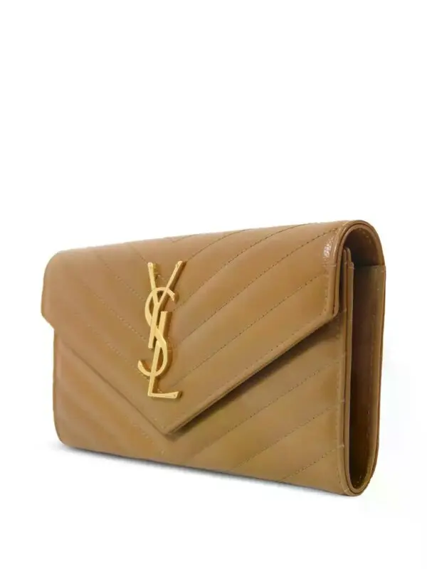 Saint Laurent Quilted Flap Wallet