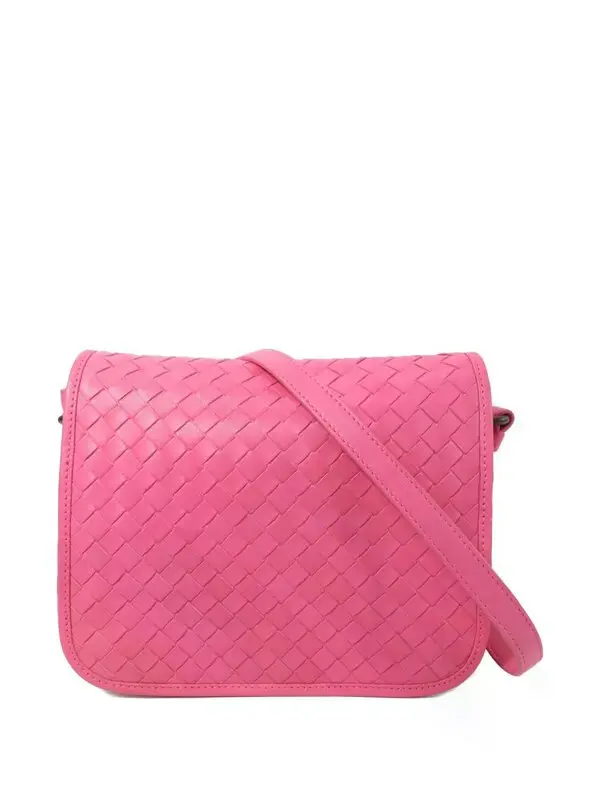 Bottega Veneta Intrecciato Shoulder Bag - Pink