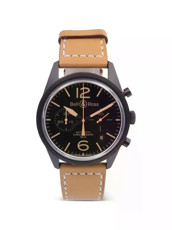 BELL & ROSS Heritage Chronograph 41mm Watch - Black