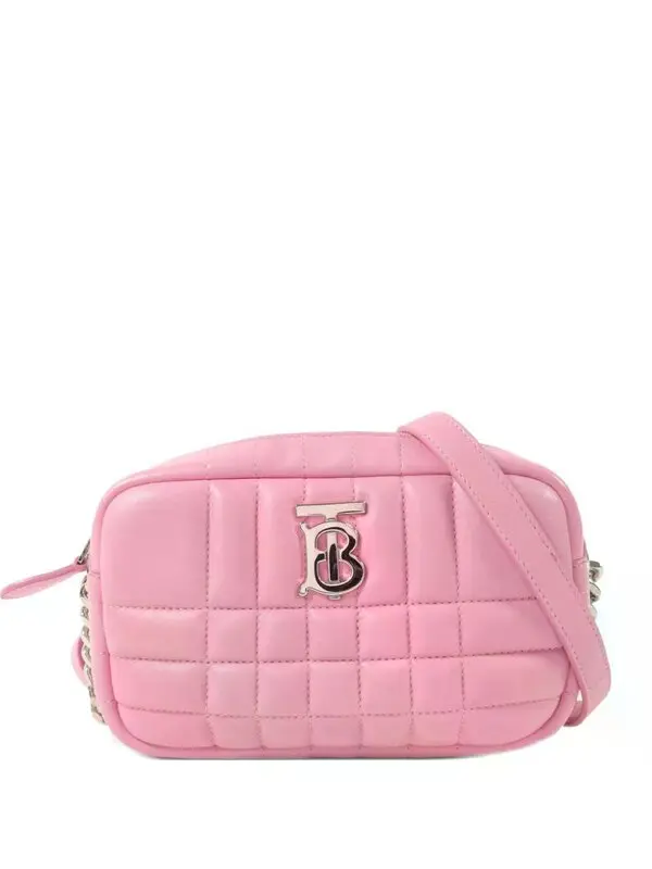 Burberry Lola Quilted Crossbody Bag - Pink