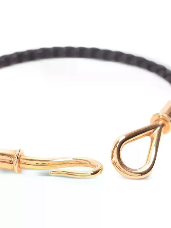 Hermès Jumbo Braided Leather Bracelet