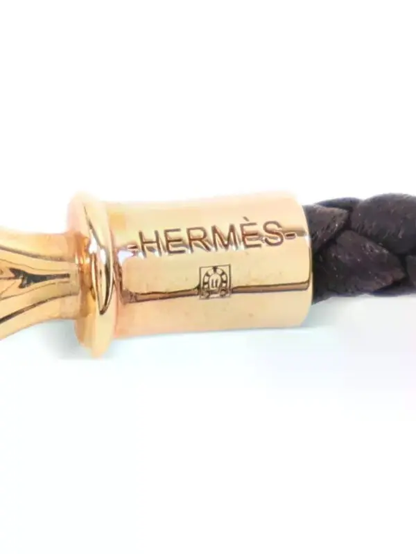Hermès Jumbo Braided Leather Bracelet
