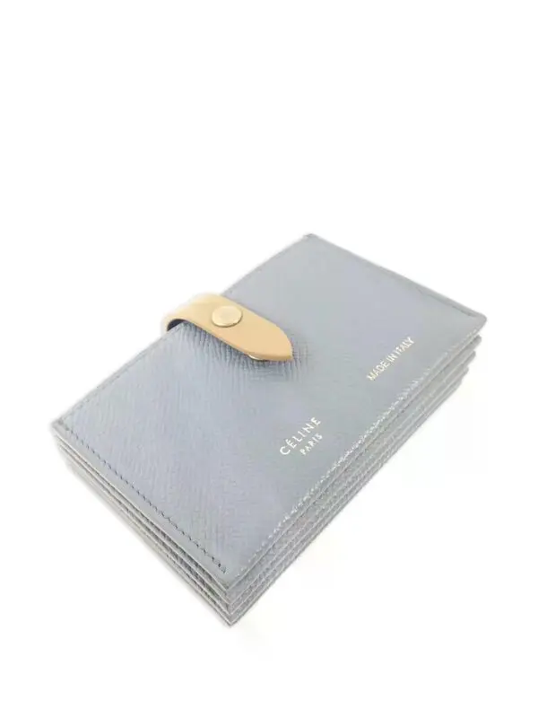 Celine Press-stud Leather Card Case