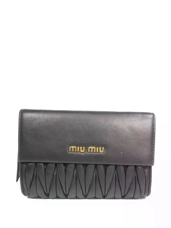 Miu Miu Matelassé Leather Wallet
