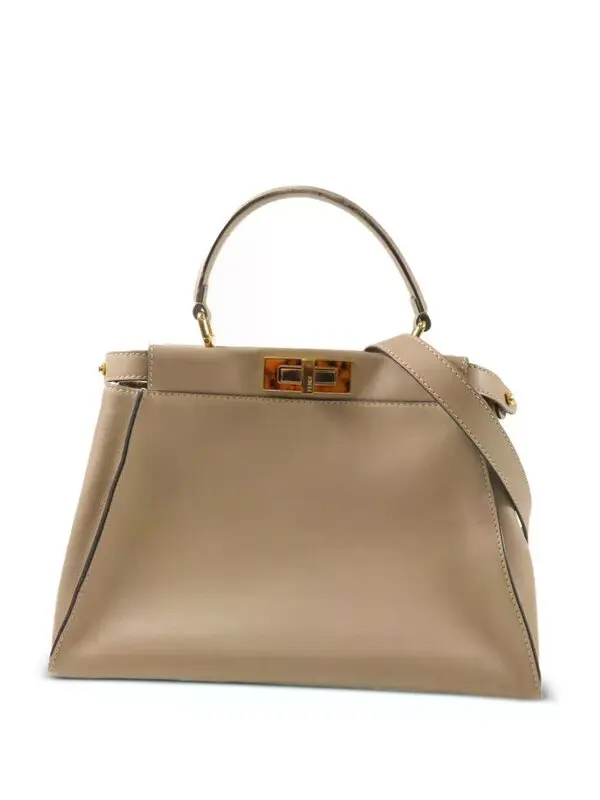 Fendi Peekaboo Leather Shoulder Bag