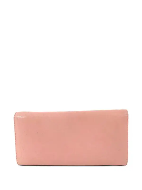 Miu Miu Logo-plaque Leather Wallet