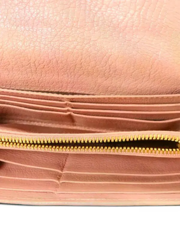 Miu Miu Logo-plaque Leather Wallet