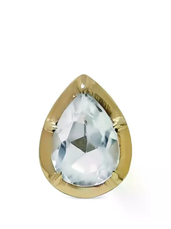 Anzie Blue Topaz Pear Earrings - Gold
