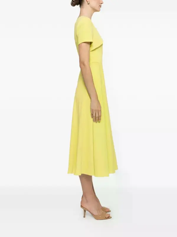 NISSA Ruffled A-line Midi Dress
