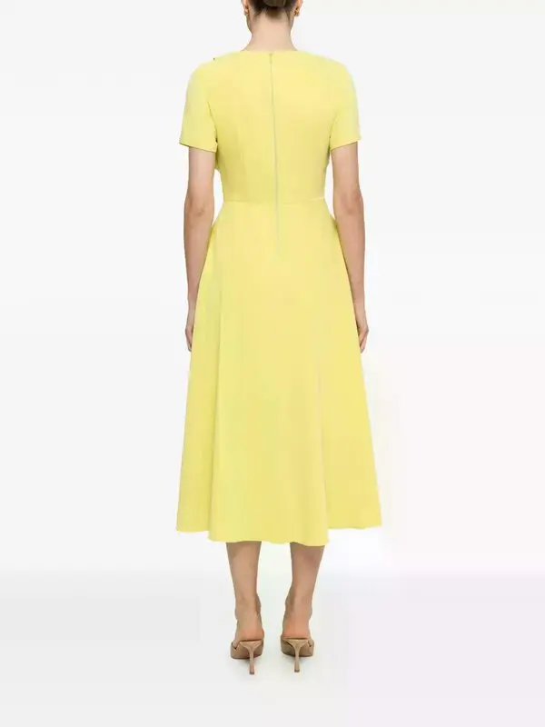 NISSA Ruffled A-line Midi Dress