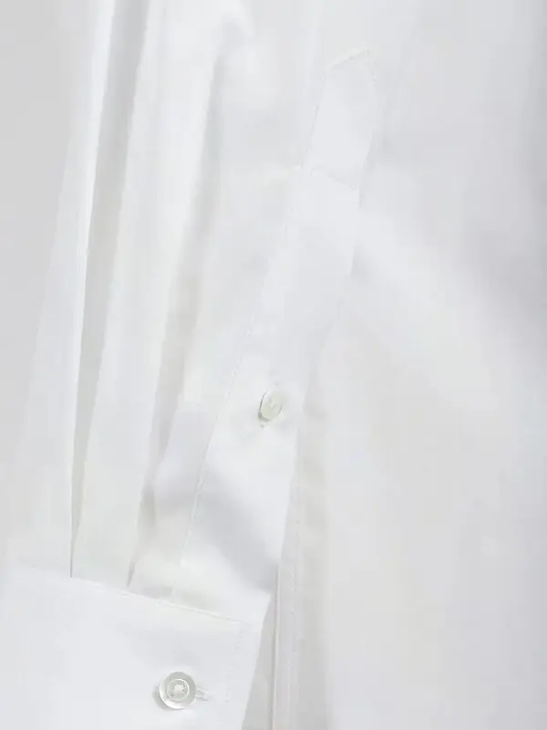 MAISON MARGIELA Cotton Lace-up Frayed Edge Shirt
