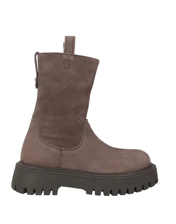 INUOVO Chocolate Leather Ankle Boots