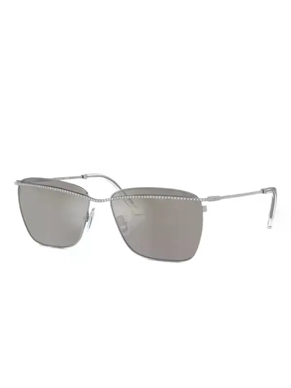 SWAROVSKI Crystal Embellished Square Sunglasses