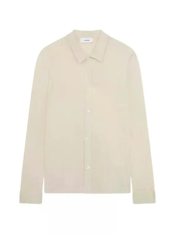 LARDINI Silk Knitted Shirt - Neutrals