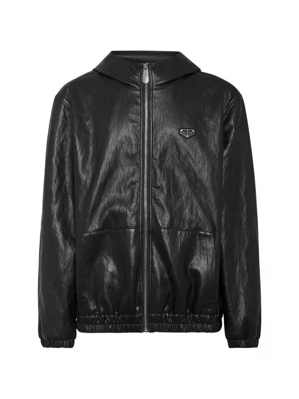 Philipp Plein Eco-leather Windbreaker