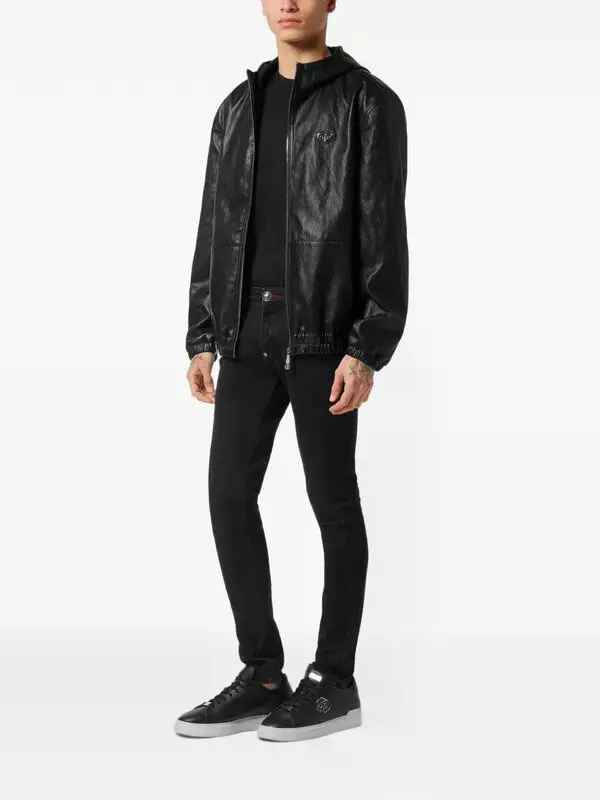 Philipp Plein Eco-leather Windbreaker