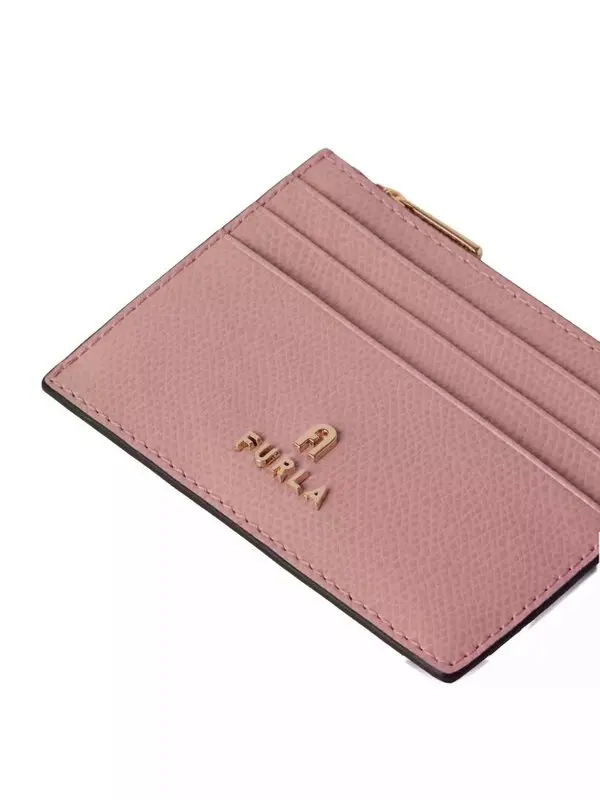 Furla S Camelia Textured-leather Card Holder - Pink