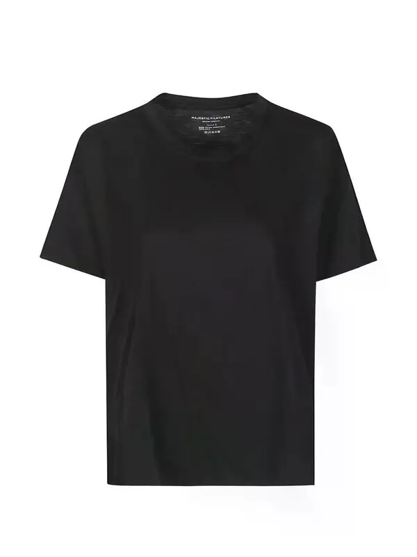 Majestic Filatures Short-sleeve Crewneck T-shirt - Black