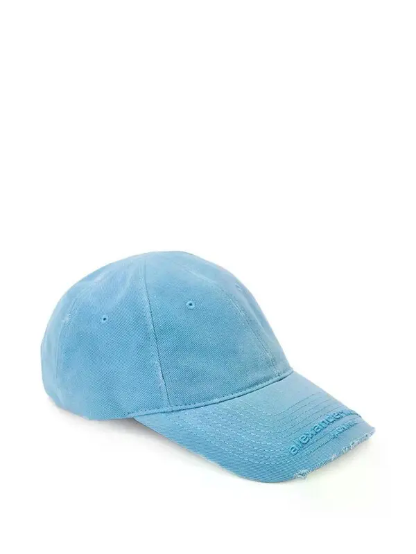 Alexander Wang Distressed Cotton Cap - Blue