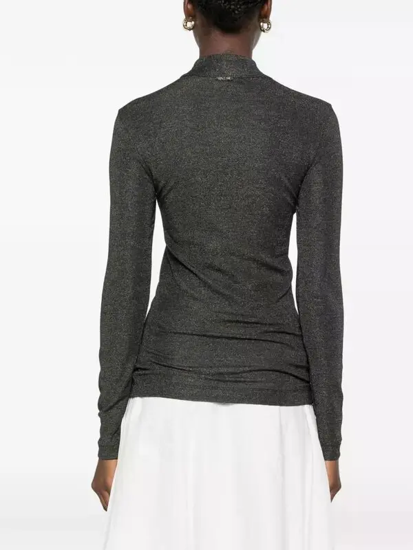Brunello Cucinelli High-neck Metallic-effect Sweater