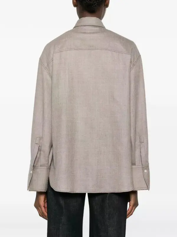 Brunello Cucinelli Monili Trim Button-fastening Shirt