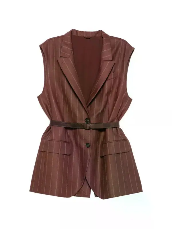 Brunello Cucinelli Sleeveless Leather Vest