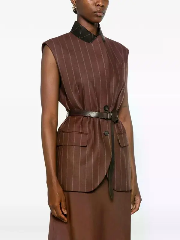 Brunello Cucinelli Sleeveless Leather Vest