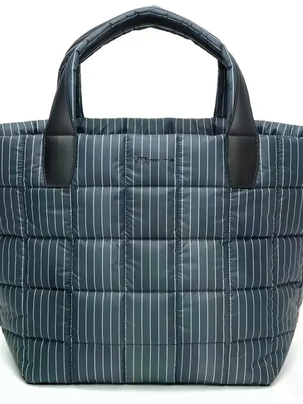 VEECOLLECTIVE Porter Quilted Pinstripe Tote Bag