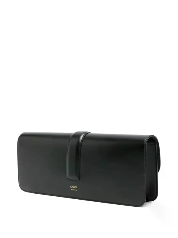 Khaite Blake Leather Clutch Bag - Black